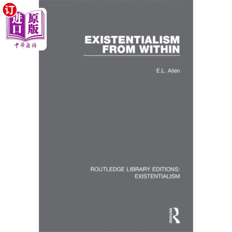 海外直订Existentialism from Within 内在的存在主义