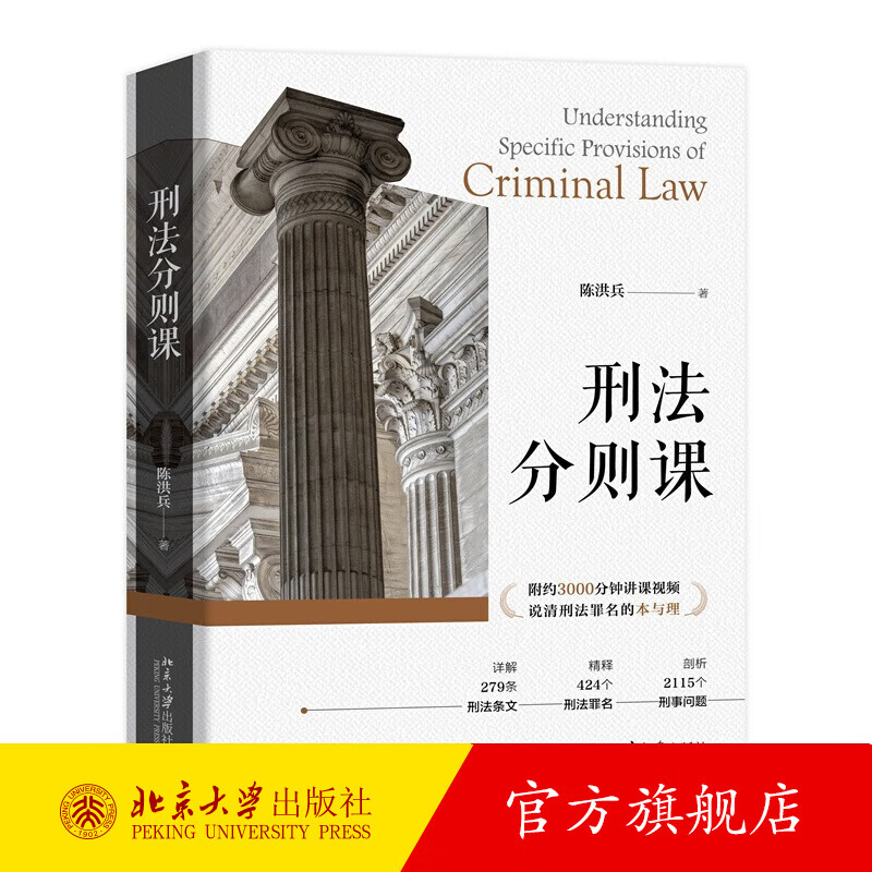 刑法分则课 陈洪兵 详解刑法279条条文 刑法分则中重点常见罪名 刑法条文罪名梳理 提升刑事司法适用思维能力 北京大学旗舰店