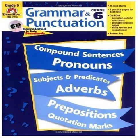 Grammar and Punctuation, Grade 1 六年级