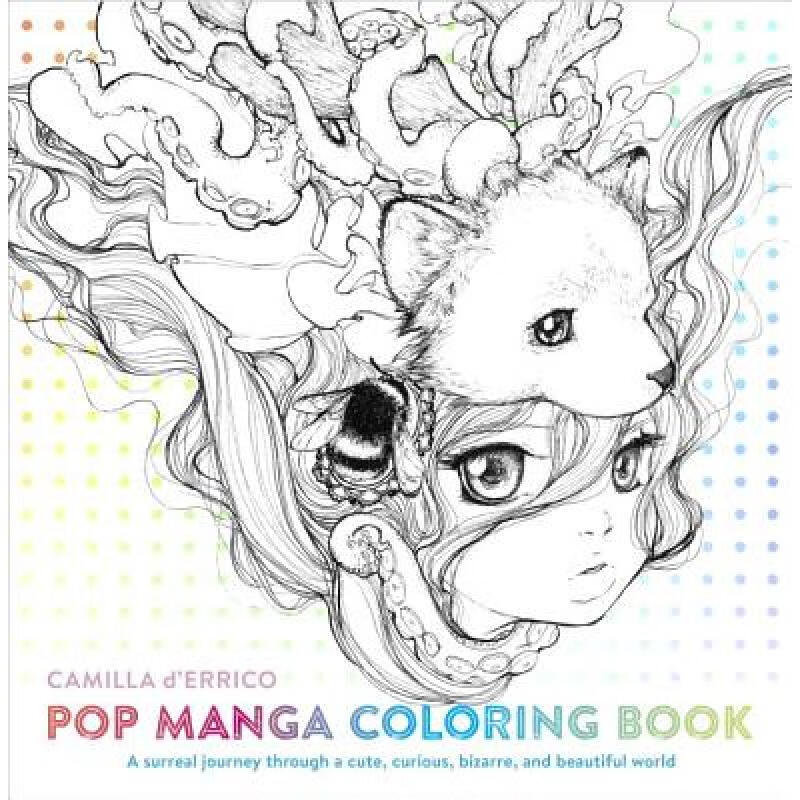 Pop Manga Coloring Book: A Surreal Journey T...