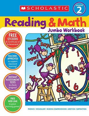 Reading & Math Jumbo Workbook: Grade 2