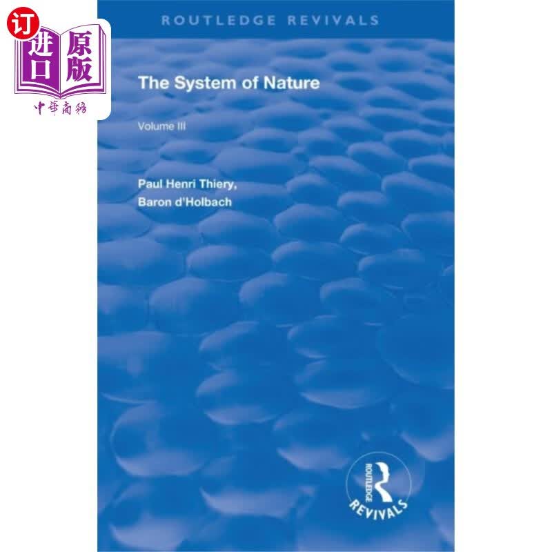 海外直订System of Nature 自然系统