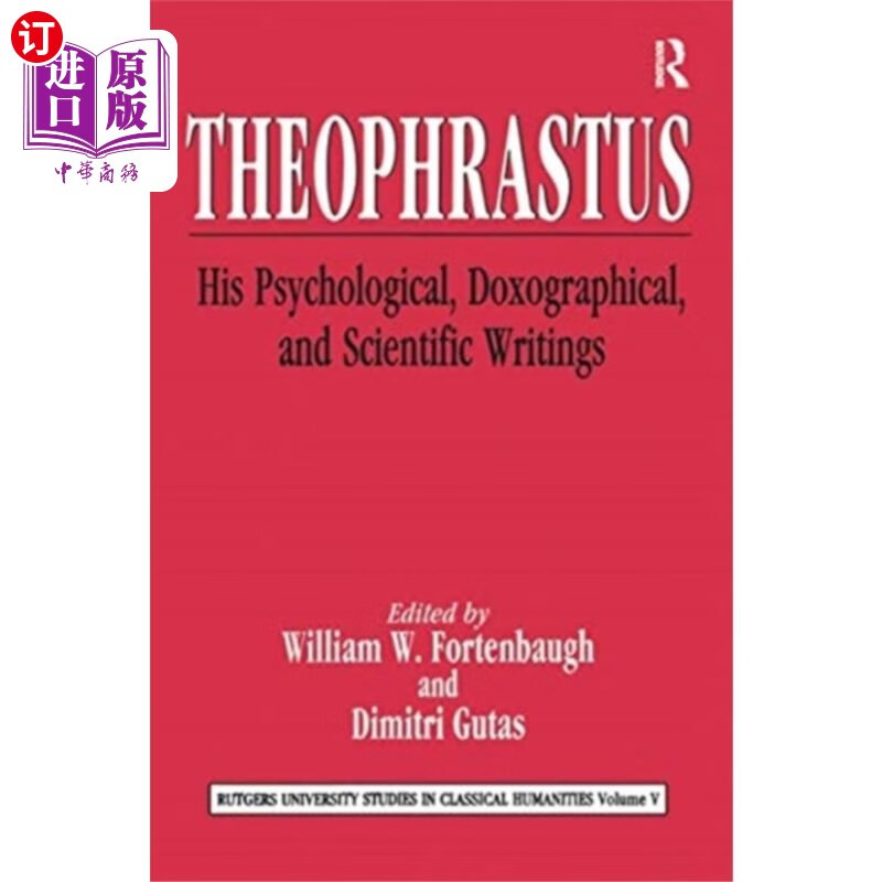 海外直订Theophrastus 泰奥弗拉斯托斯