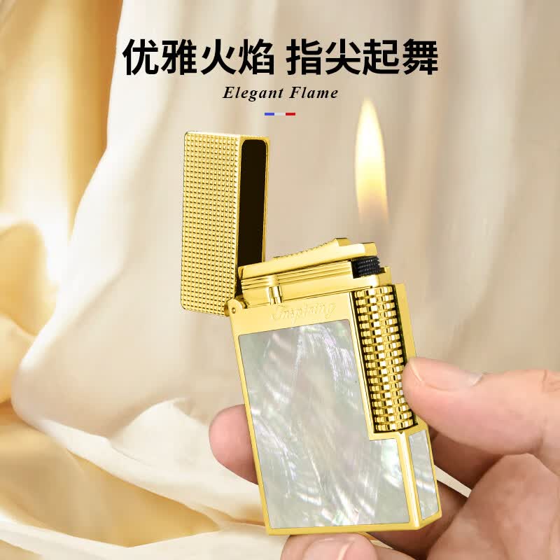 法国艾斯贝尔男士高档朗声侧送男友老公品 挚爱宝贝·皇室金【贝壳机身】