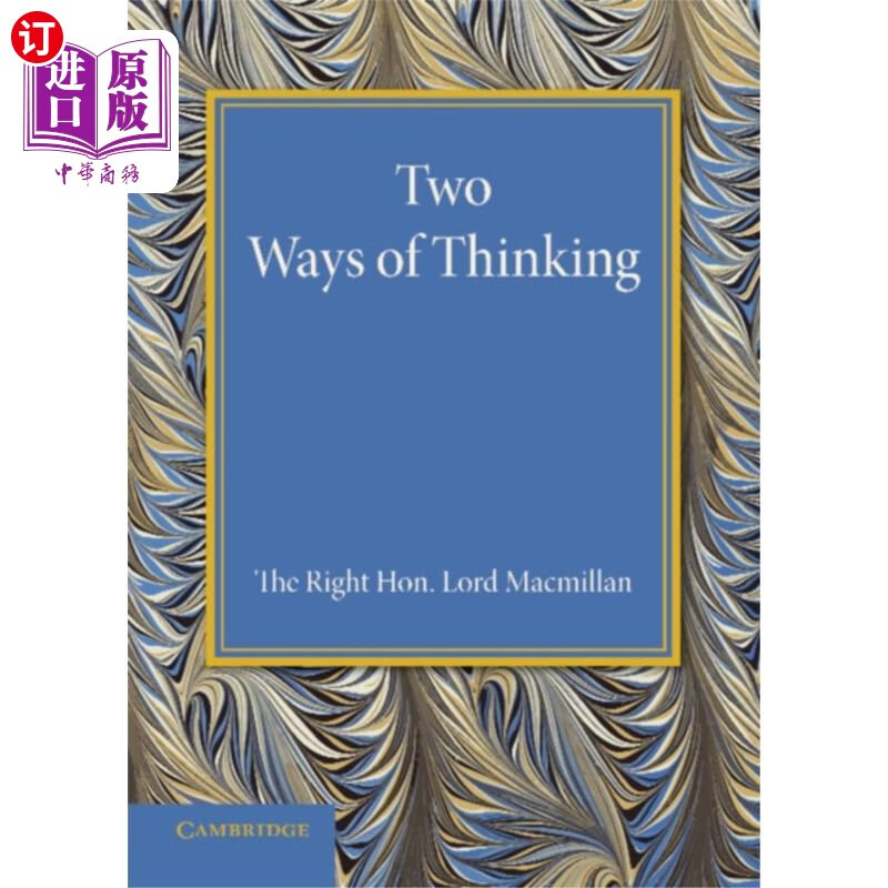 海外直订Two Ways of Thinking 两种思维方式