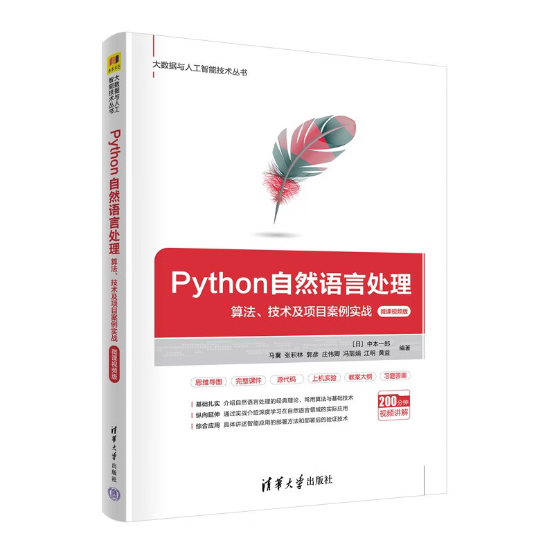 Python自然语言处理——算法、技术及项目案例实战（微课视频版）（大数据与人工智能技术丛书）