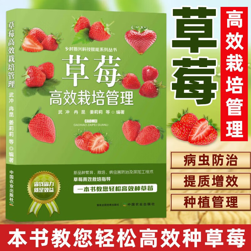草莓高效栽培管理 农业出版草莓种植书籍大全 草莓育苗技术 栽培管理 无土栽培模式参考书 常见病虫害及防治用书