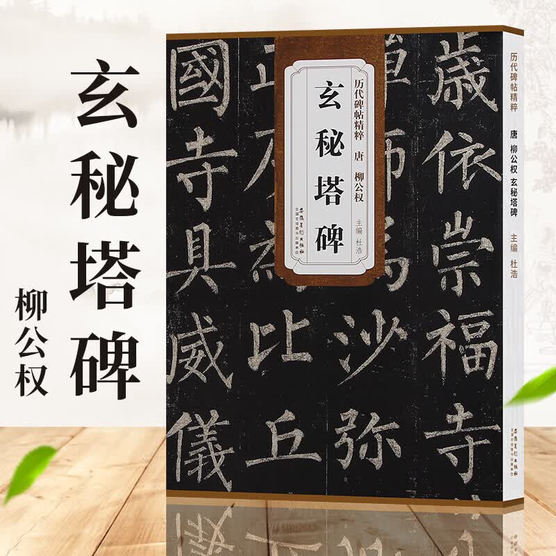 历代碑帖精粹 简体旁注 楷书毛笔书法字帖书 小篆碑帖篆书毛笔书法古帖字帖钢笔硬笔字帖 安徽美术出版社 唐柳公权玄秘塔碑