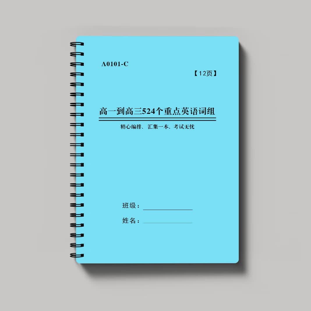高中英语记性转换247组重要单词变形985个考试大纲核心词汇【打印册】 高一到高三524个重点英语词组（