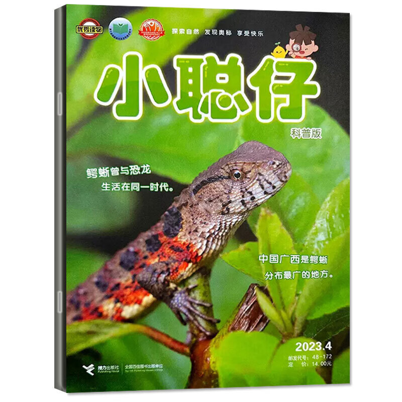 【2023年1-5月现货科普图册+贴纸】小聪仔科普版杂志2022年1-6/7/8/9/10/11/1 2023年4月鳄蜥
