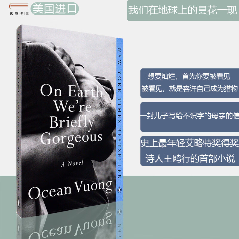 On Earth We're Briefly Gorgeous 我们在地球上的昙花一现 Ocean Vuong 王鸥行 进口 英文原版书