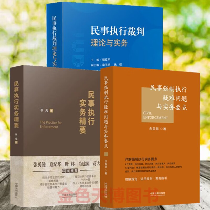 3册民事强制执行疑难问题与实务要点+民事执行裁判理论与实务+民事执行实务精要 张元著 中国法制出版社