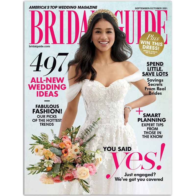 【单期可选】Bridal Guide 2023/21/22年月刊 婚礼指南 美国婚礼婚纱设计杂志 2021年9/10月合刊