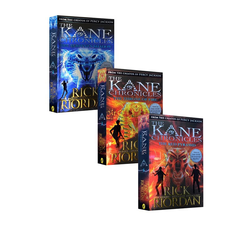 波西杰克逊埃及守护神系列 第三季三部曲 Rick Riordan The Kane Chronicles 3册全 英文原版小说 英文原版