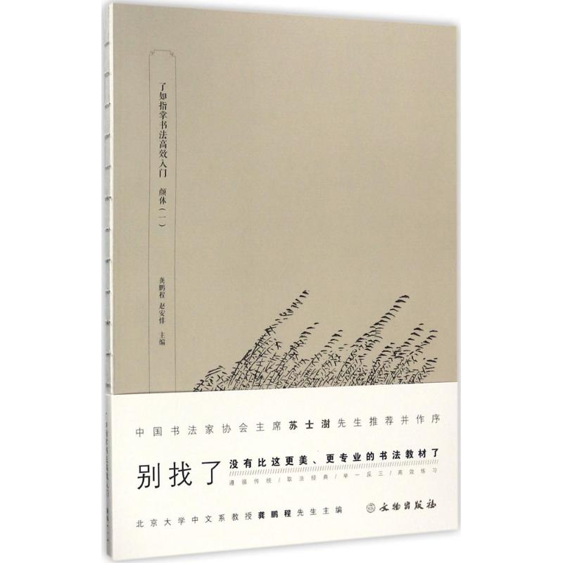 了如指掌书法高效入门颜体.1 龚鹏程,赵安悱 编 书籍