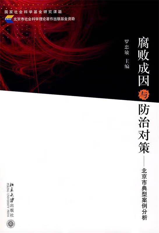 腐败成因与防治对策—北京市典型案例分析 罗忠敏主编