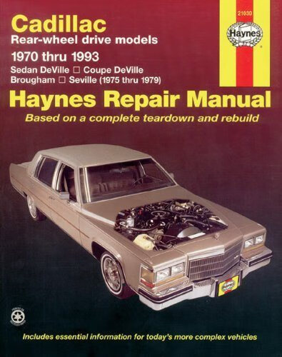 Cadillac RWD petrol DeVille/Coupe/Sedan DeVille (1970-1985), Brougham (1970-1993) & Seville