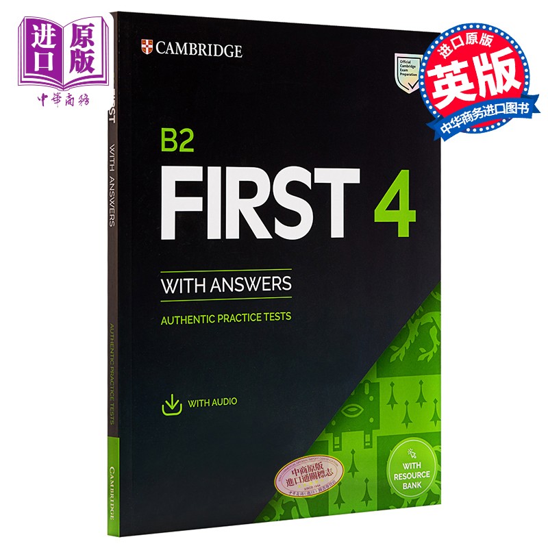 Cambridge First4 Students Book英文原版剑桥FCE考试4真题集学生书