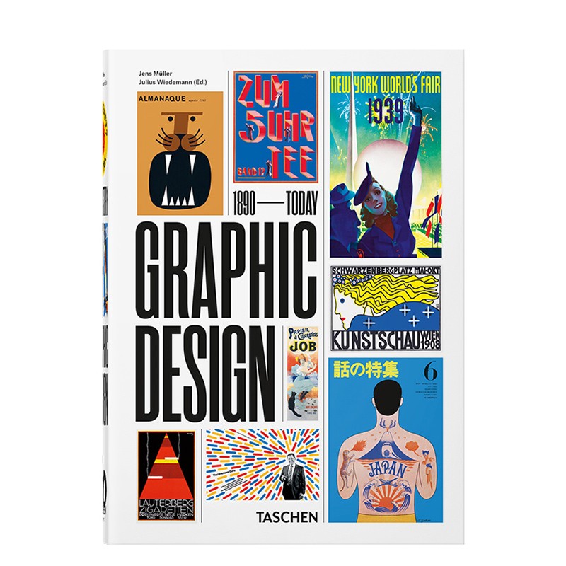 【少量库存】The History of Graphic Design[TASCHEN40周年纪念版]平面设计史进口原版图书[TASCHEN]