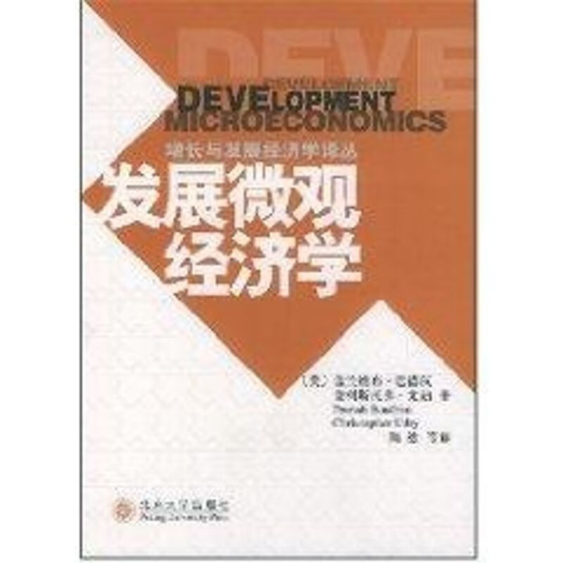 发展微观经济学//增长与发展经济学译丛 (美)普兰纳布.巴德汉 经济/经济学理论