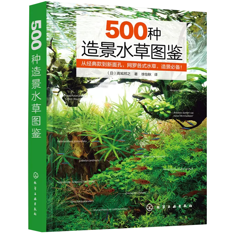 【京联】500种造景水草图鉴 水草造景设计书籍 专业水草图鉴 水草缸造景 日本水草专家养殖经验 各类水草在草缸中的应用技巧书籍