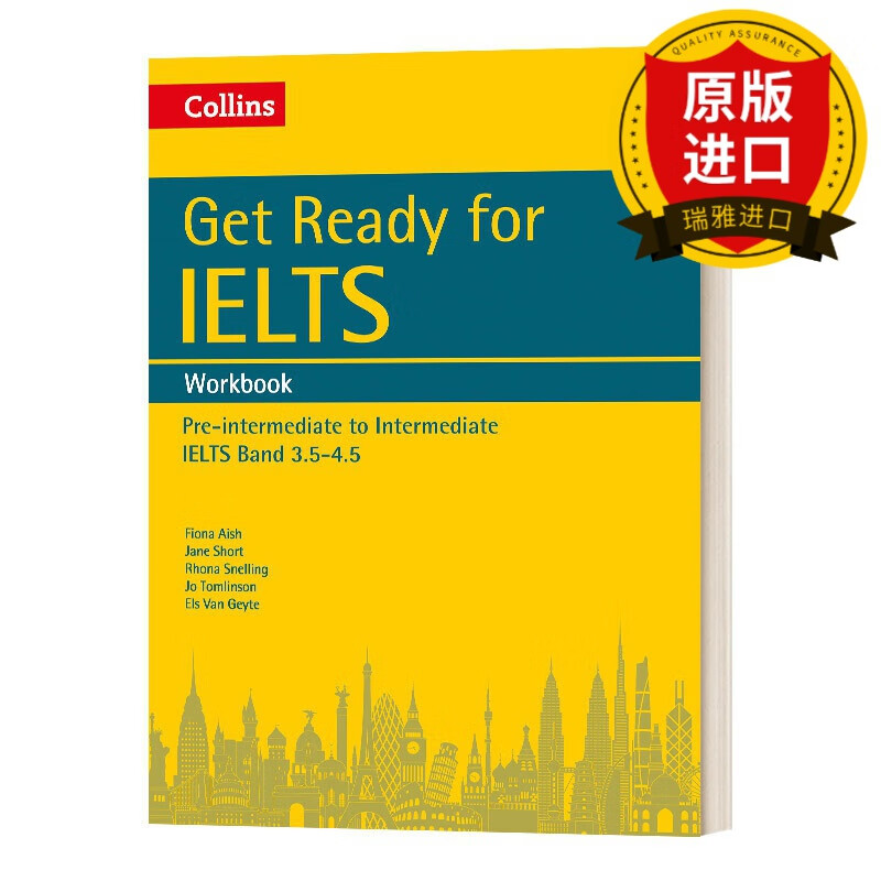 英文原版 雅思预备教程 练习簿 Collins Get Ready for IELTS Workbook 柯林斯准备雅思课程 英文版 进口英语原版书籍