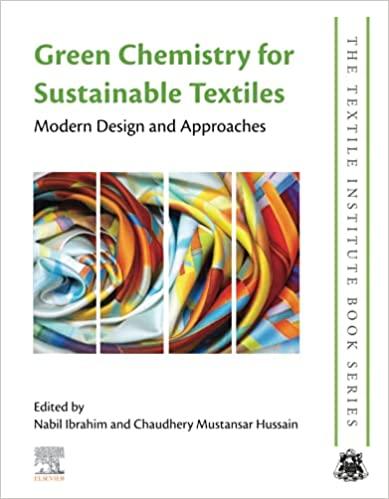 Green Chemistry for Sustainable Textiles: Modern