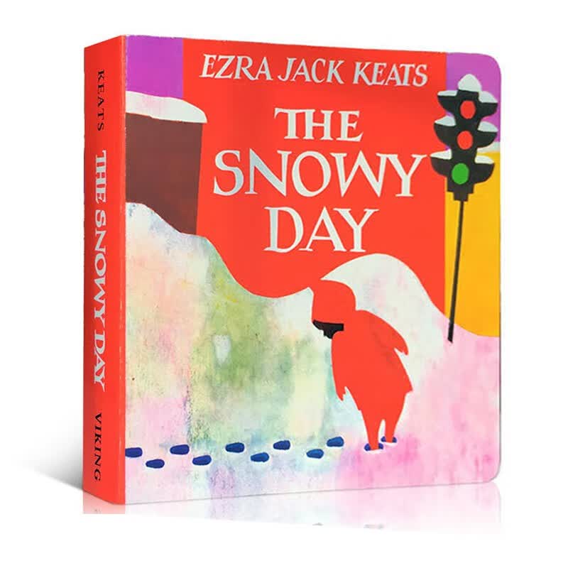 英文原版 The Snowy Day 下雪天 凯迪克金奖 纸板书 Ezra Jack Keats 儿童启蒙图画故事绘本