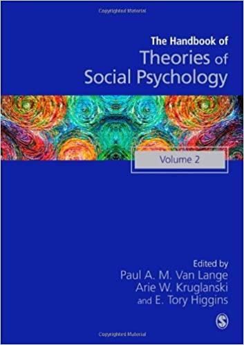Handbook of Theories of Social Psychology: Volum