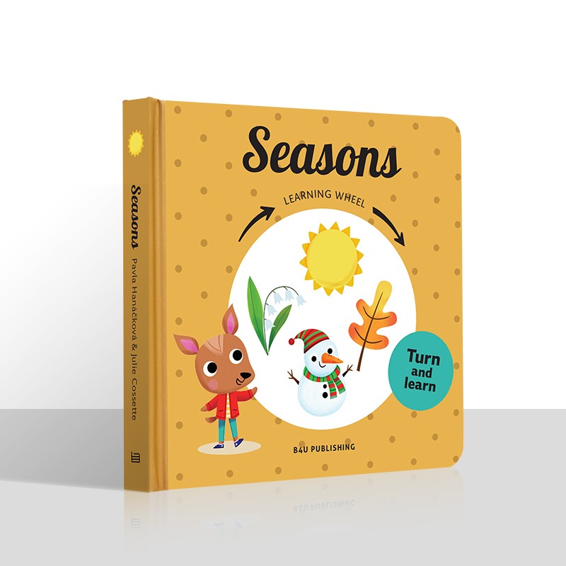 原版英文绘本 四季转转书 Seasons（1本）季节认知春夏秋冬 低幼童书
