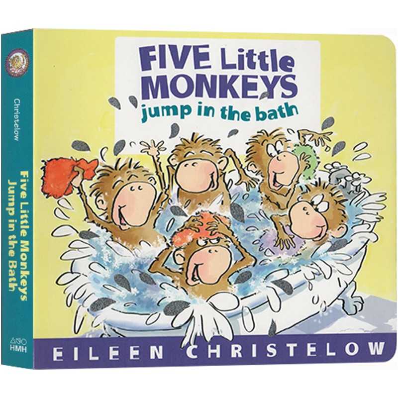英文原版绘本 Five Little Monkeys Jump in the Bath 五只小猴