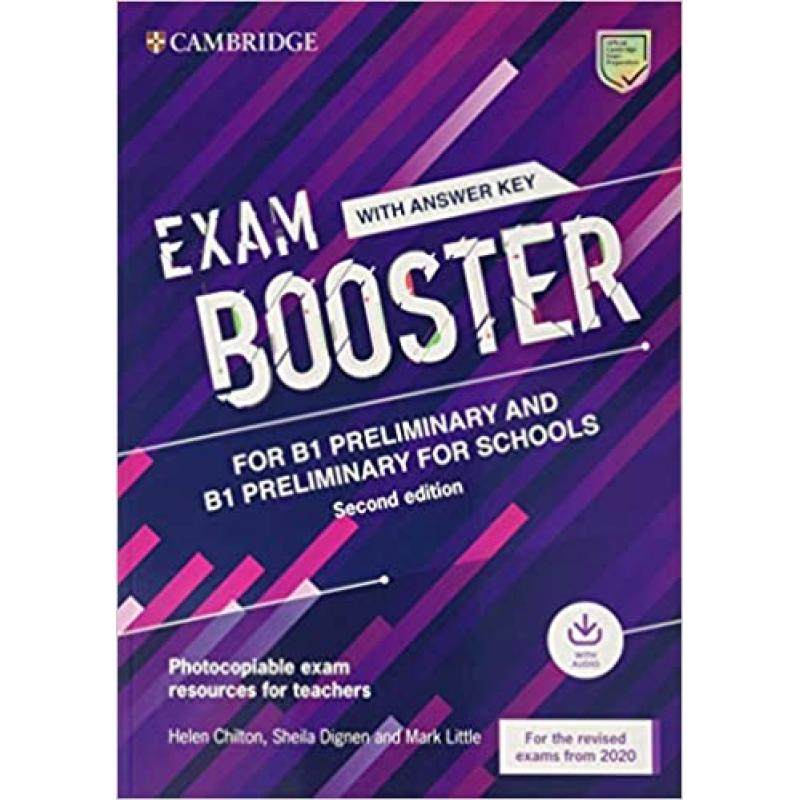 现货 英文原版 剑桥PET考试Exam Booster for Preliminary and Preliminary for Schools（内附答案+音频）剑桥考试助力系列 教师书