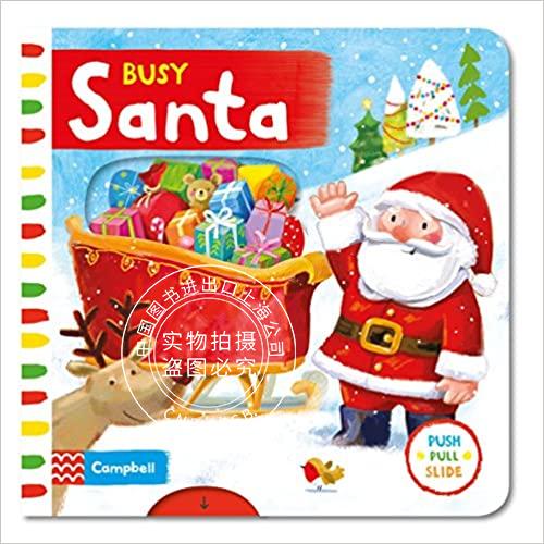 现货 Busy Santa 英文原版 忙碌的圣诞老人 儿童书