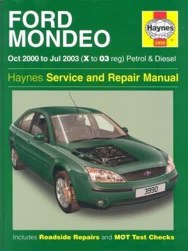 Ford Mondeo Petrol & Diesel (Oct 00 - Jul 03) Haynes Repair Manual