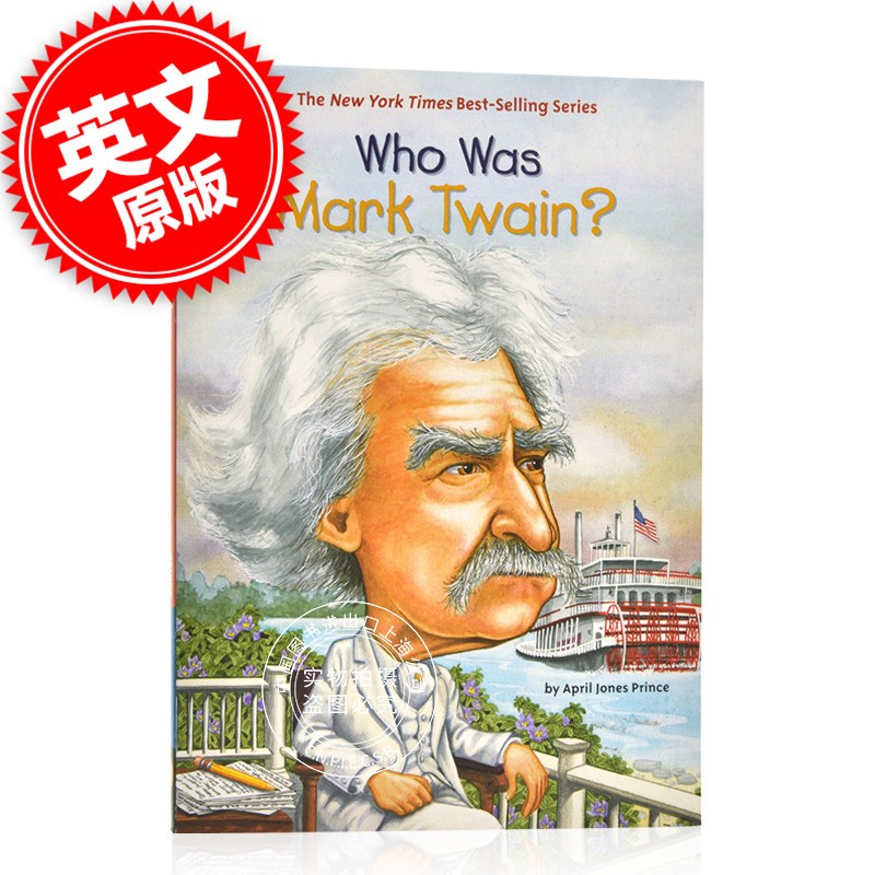 现货 马克 吐温是谁 英文原版 Who Was Mark Twain 幽默文学大师 马克吐