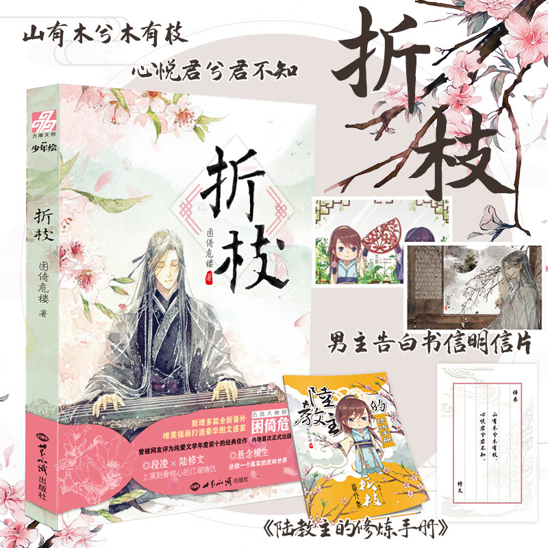 现货《折枝》困倚危楼 随书赠别册1本＋明信片2张或贴纸 经典小说畅销书籍
