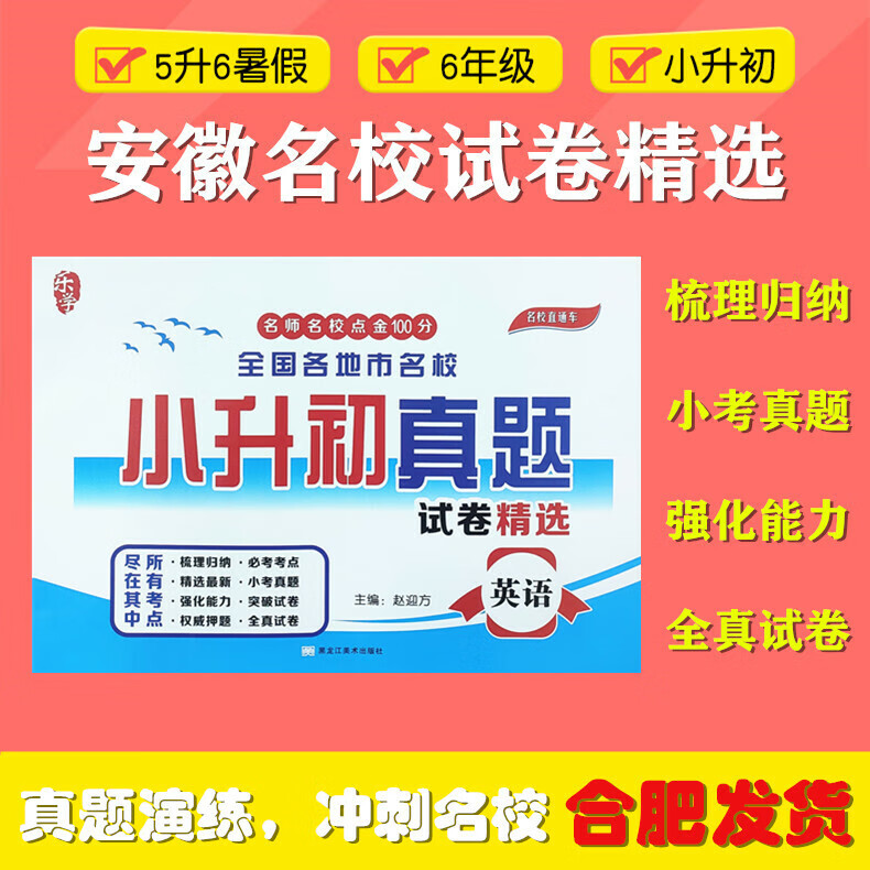 小升初安徽省小学毕业升学考试真题试卷语文数学英语漂读11大名校 乐学 英语 小学升初中