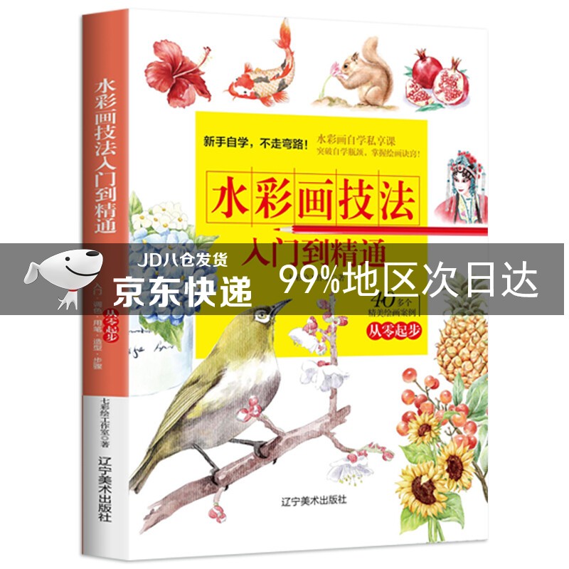 新手自学，掌握绘画诀窍--水彩画技法入门到精通