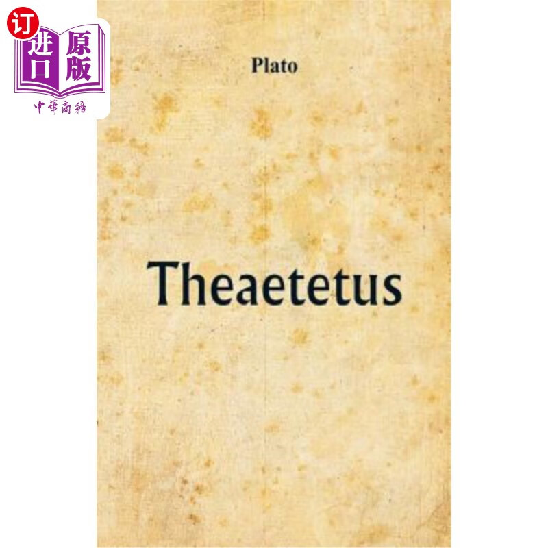 海外直订Theaetetus 泰埃提图斯