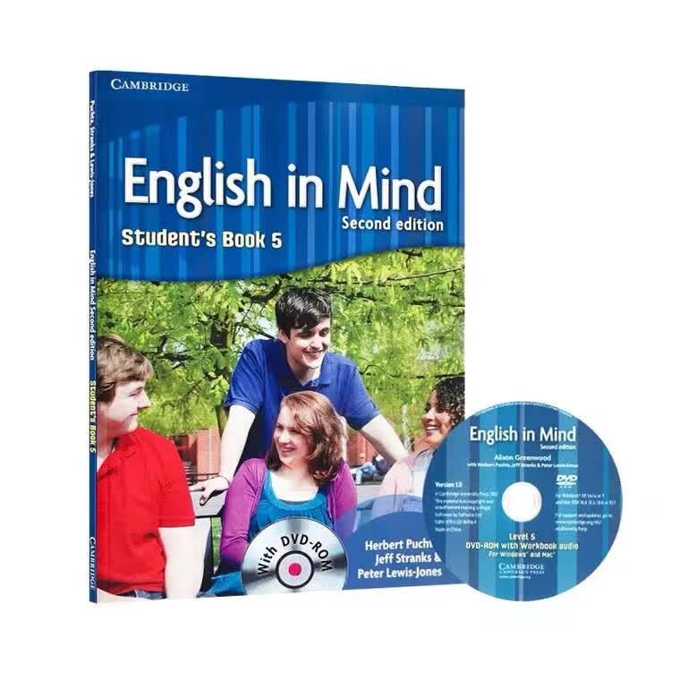 原版进口 剑桥English in mind少儿英语美版教材 剑桥EIM/KET/PET词汇综合教程 外国语学校精选教材剑桥EIM 5级别【单课本+DVD-ROM】