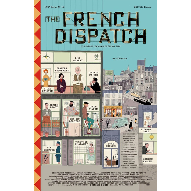 The French Dispatch，法国报道 魏斯•安德森执导《法兰西特派週报》电影剧本英文