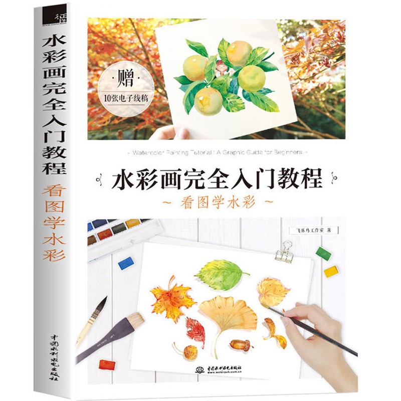 飞乐鸟 水彩画完全入门教程 看图学水彩 水彩画基础入门教程书