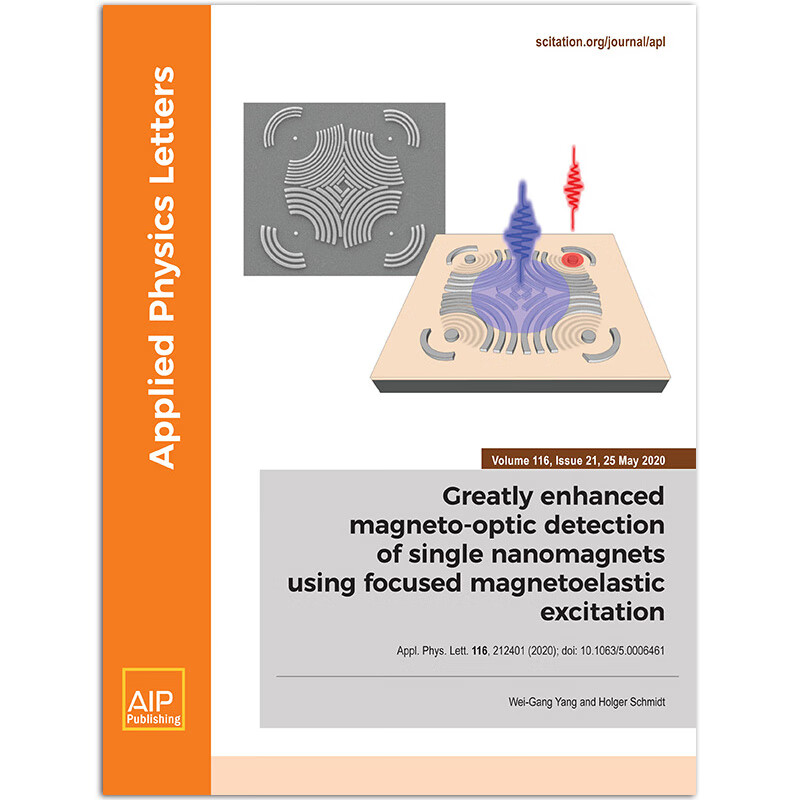 【单期可选】Applied Physics Letters 应用物理学快报 Vol.116 2020 N.21 2020年5月25日