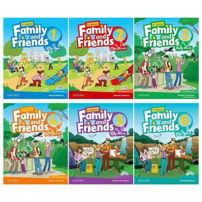 牛津友邻第二版Family and Friends starter/1/2/3/4/5/6 英版5级别SB+WB
