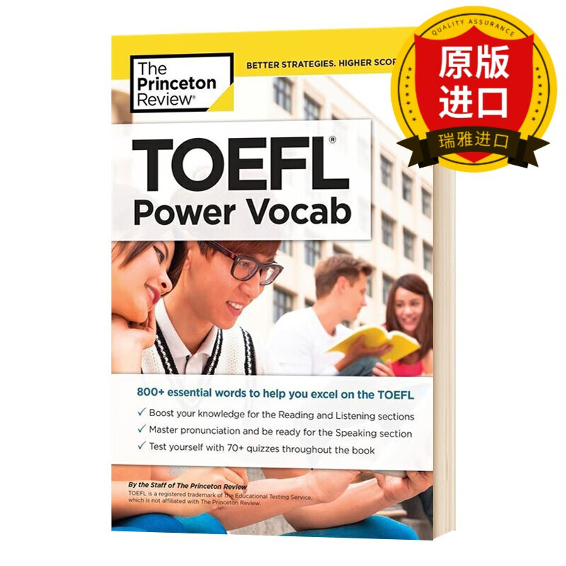 英文原版 普林斯顿托福词汇 TOEFL Power Vocab Princeton Review The Princeton Review 全英文版进口原版英语书籍