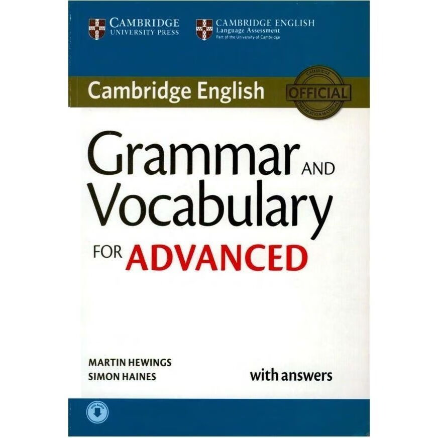 Grammar and Vocabulary for Advanced