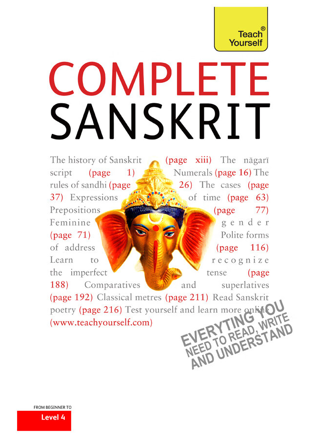 自学梵文梵语入门教程/字母语法会话基础教程Complete Sanskrit