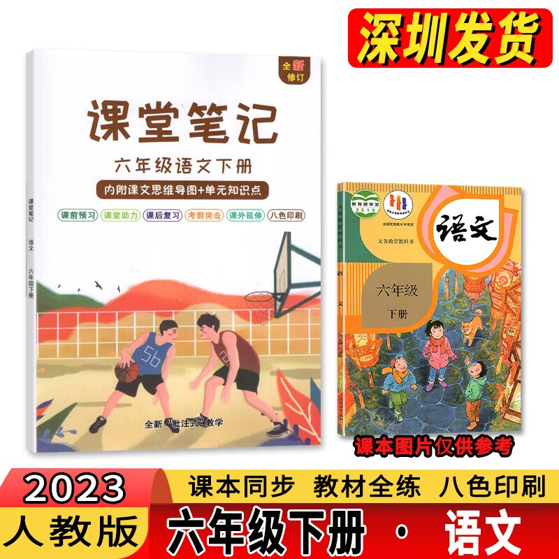 2023春新版小学语文课堂笔记六年级下册部编人教版小学6六年级下册教材全解读同步训练课本教科 语文 六年级下