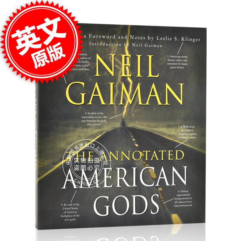 现货 美国众神注释版 英文版精装 The Annotated American Gods