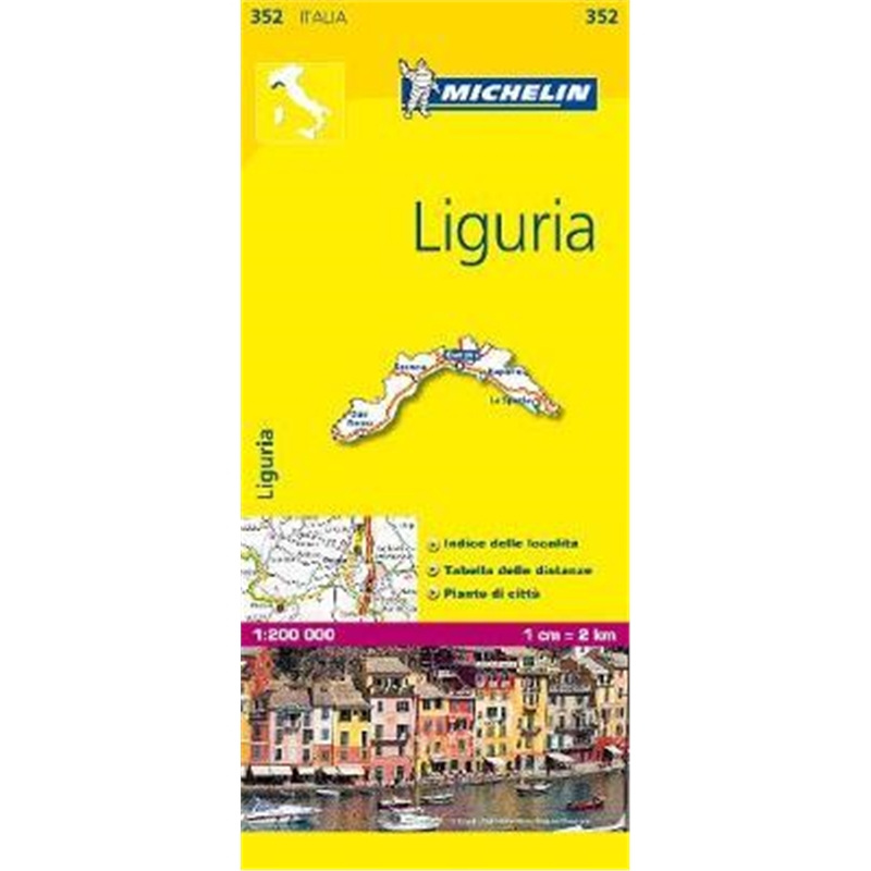 Liguria - Michelin Local Map 352:Map